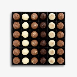 Truffle Selection: Exquisite 36-Piece Assortment of Milk